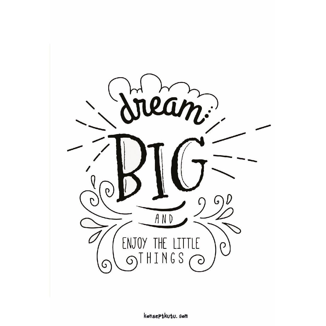 “Dream Big” Motto Kartı